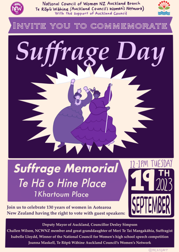 GWN | Suffrage Day 2023 Tāmaki Makaurau Auckland